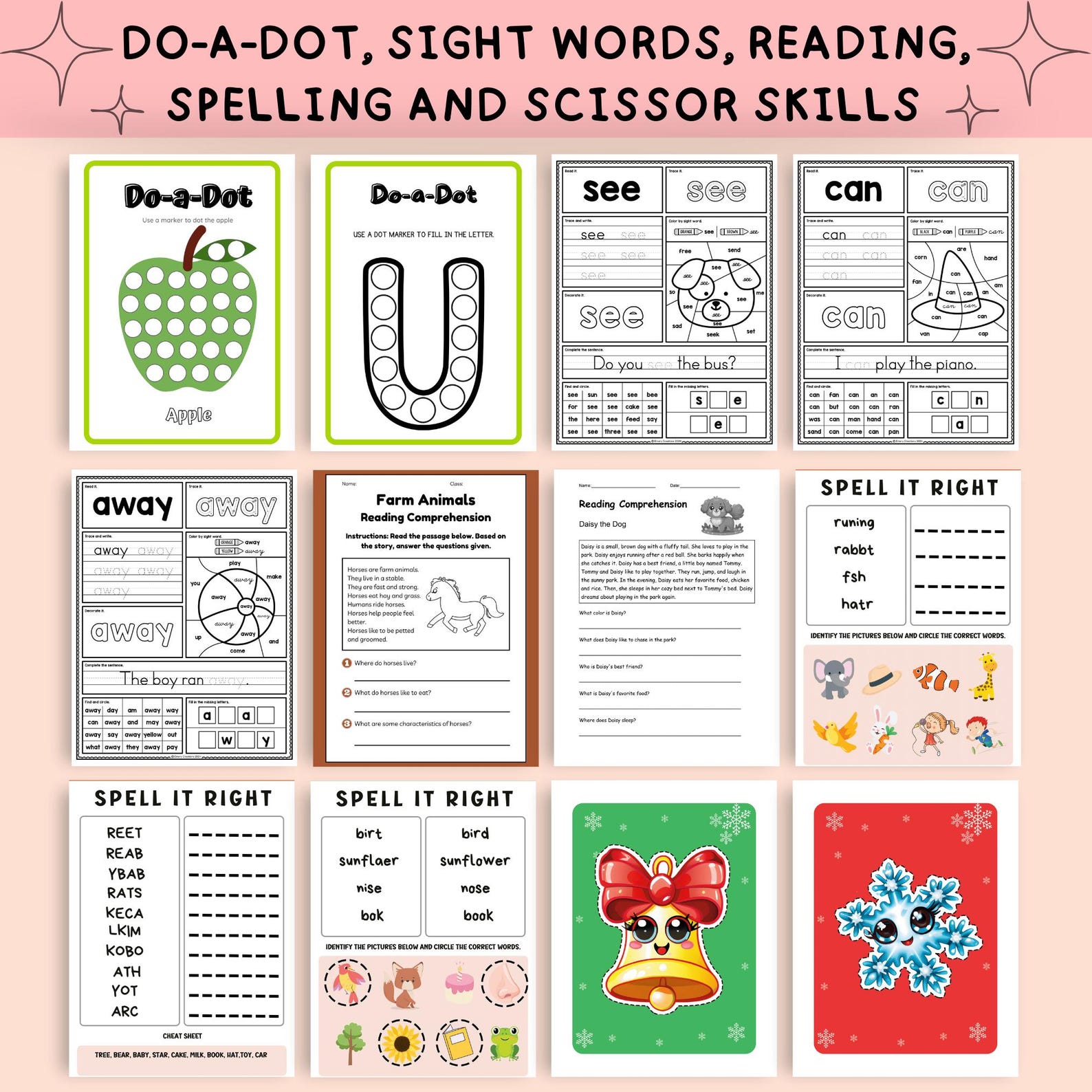 11000+ Preschool Kindergarten Printable Activity Worksheets, Alphabet ...