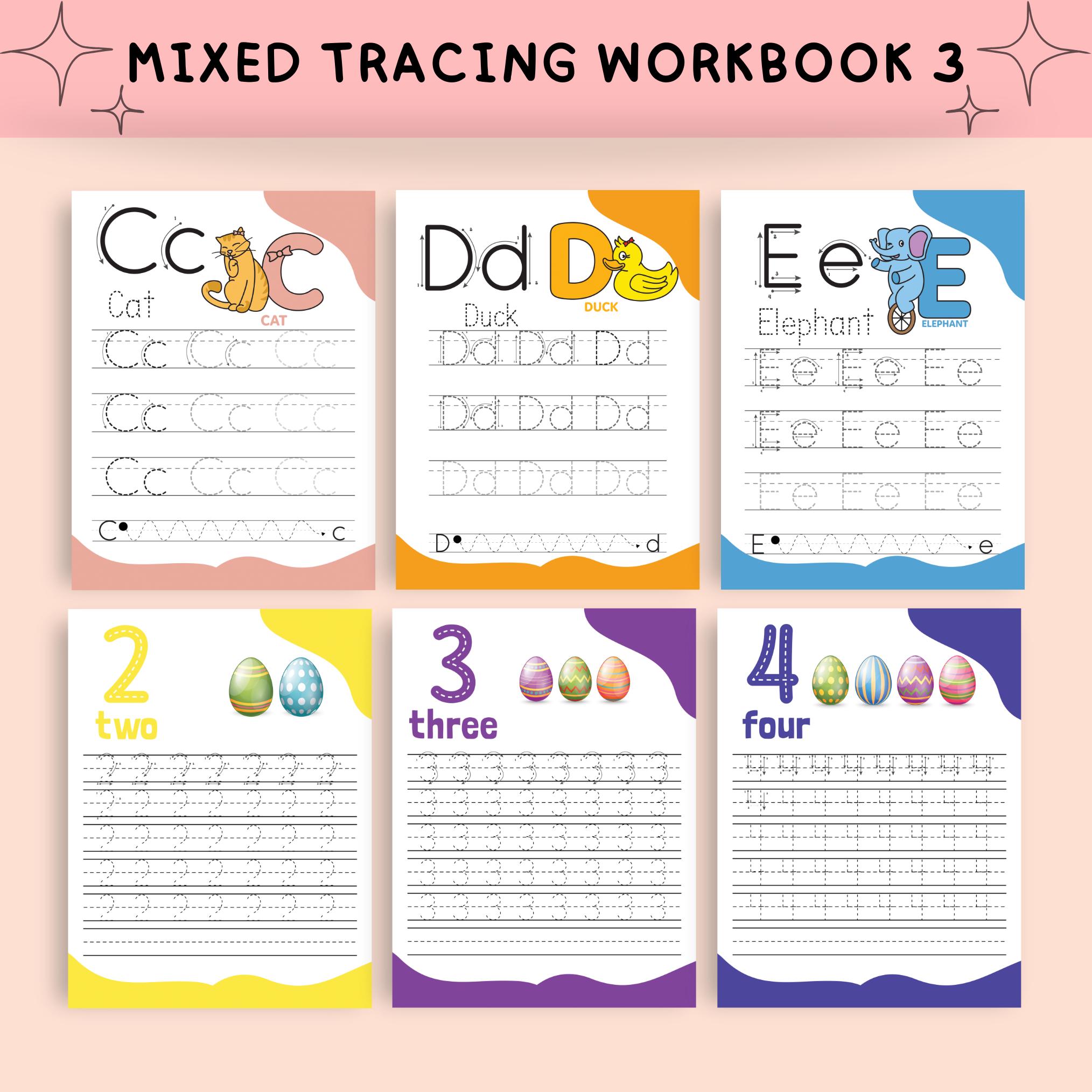 Number Tracing Alphabet Tracing Preschool Worksheets Handwriting ...