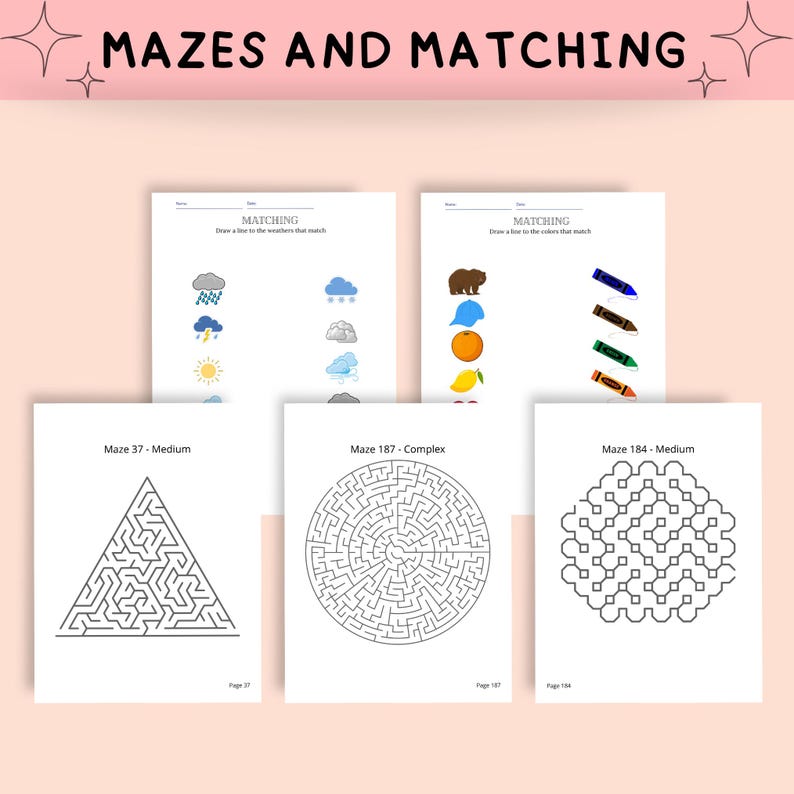 60 000+ Preschool Learning Worksheets Bundle for Kindergarten PRINTABLE ...