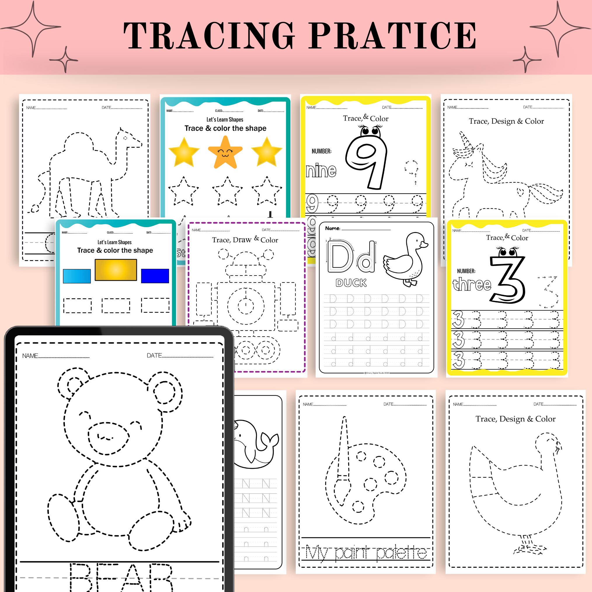 800 Preschool Pre-k Learning Bundle, Activity Worksheets, Alphabet, Dot ...
