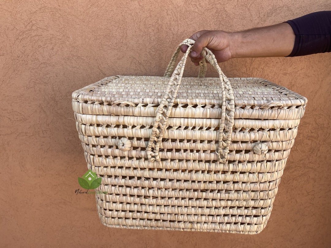 Personalized Picnic Basket, Handmade Straw Basket, Custom Picnic Gift ...