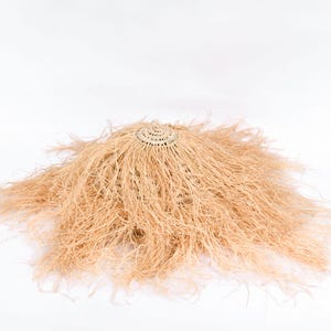 Handcrafted Raffia Pendant Light: Moroccan Boho Decor - Etsy