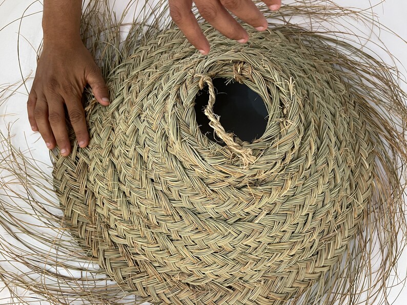 Moroccan Lighting, Pendant Light in Straw, Straw Lampshade - Etsy