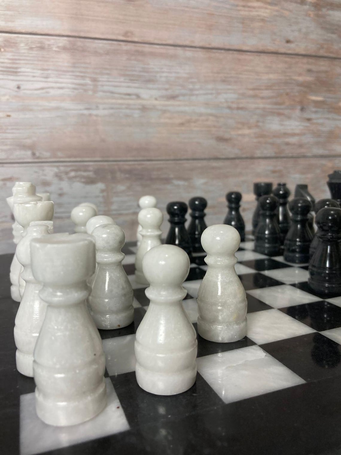 Marble Chess Set | Handmade Large Chess Set | Unique Marble Chess Board ...