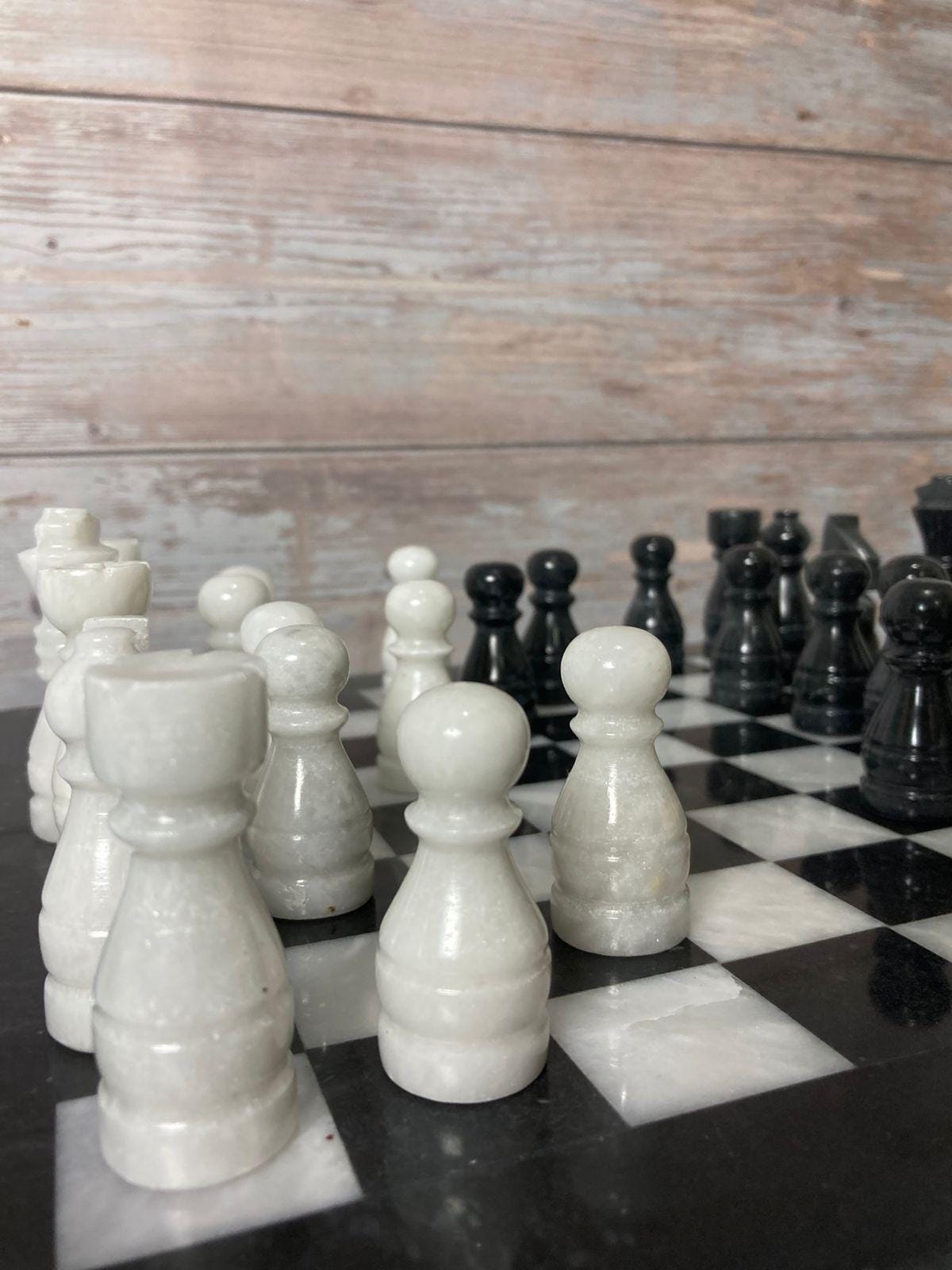 Marble Chess Set | Handmade Large Chess Set | Unique Marble Chess Board ...