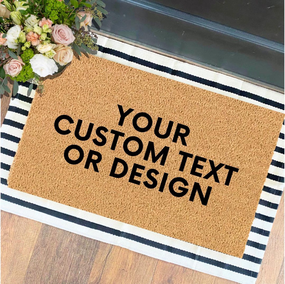 Custom Door Mat, Personalized Doormat, Personalized Gift, Custom Gifts, Housewarming Gift ...