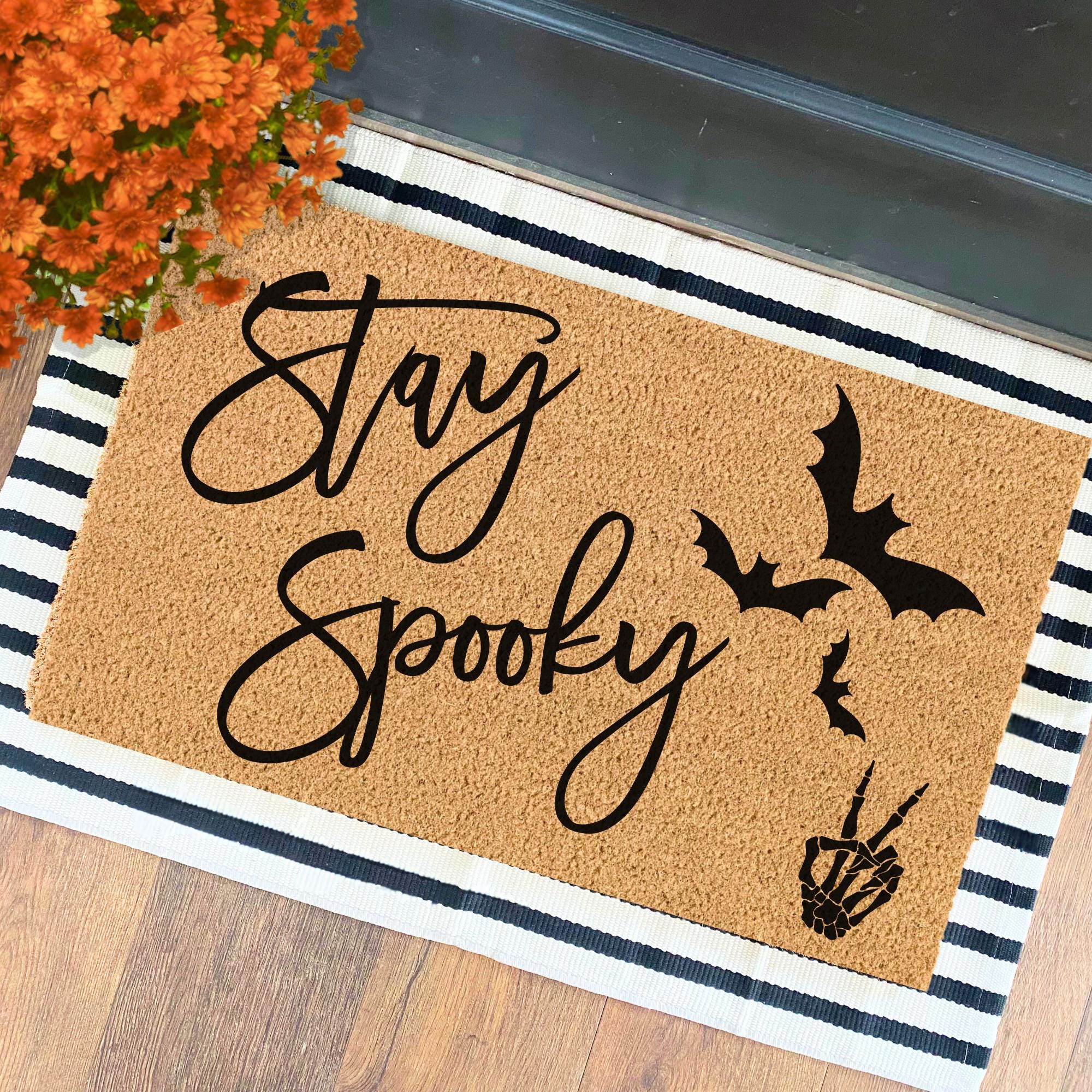 Stay Spooky Doormat Halloween Decor Fall Home Decor Welcome Door Mat ...