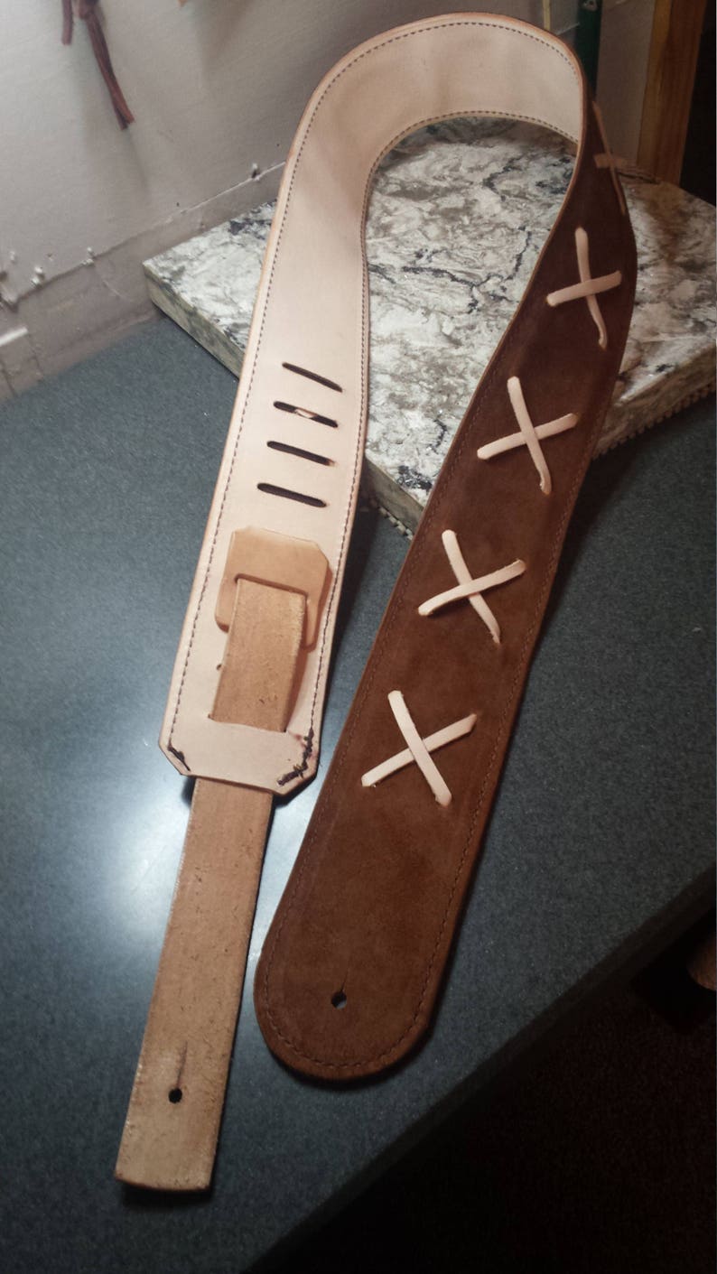 Genuine Leather Suede Jimi Hendrix David Gilmour Replica Strap - Etsy