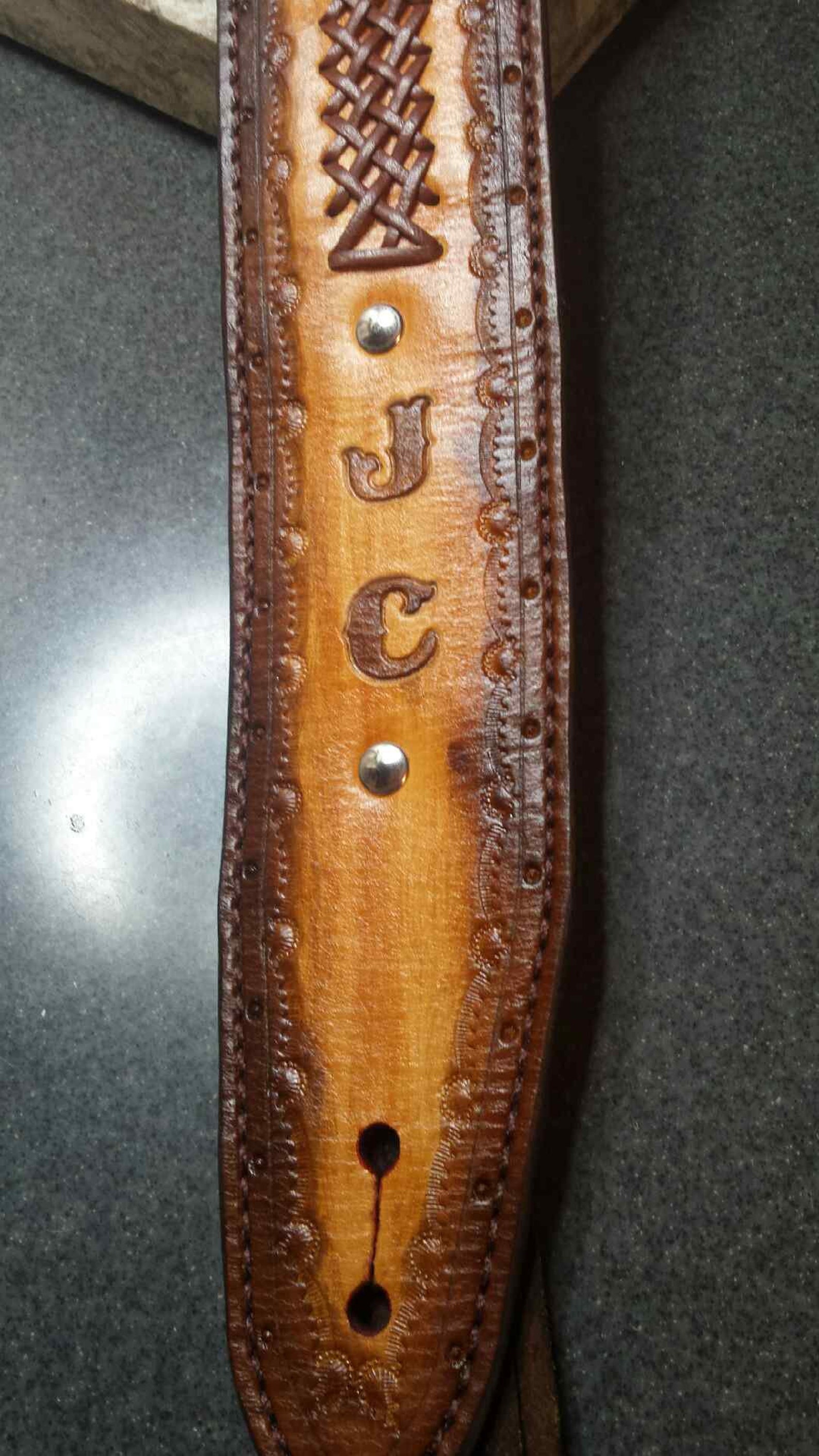 Guitar Strap Austin Braid Handmade Genuine Country Leather | Etsy