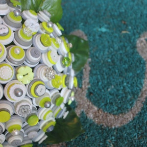 70 Stem Button Bouquet - Etsy