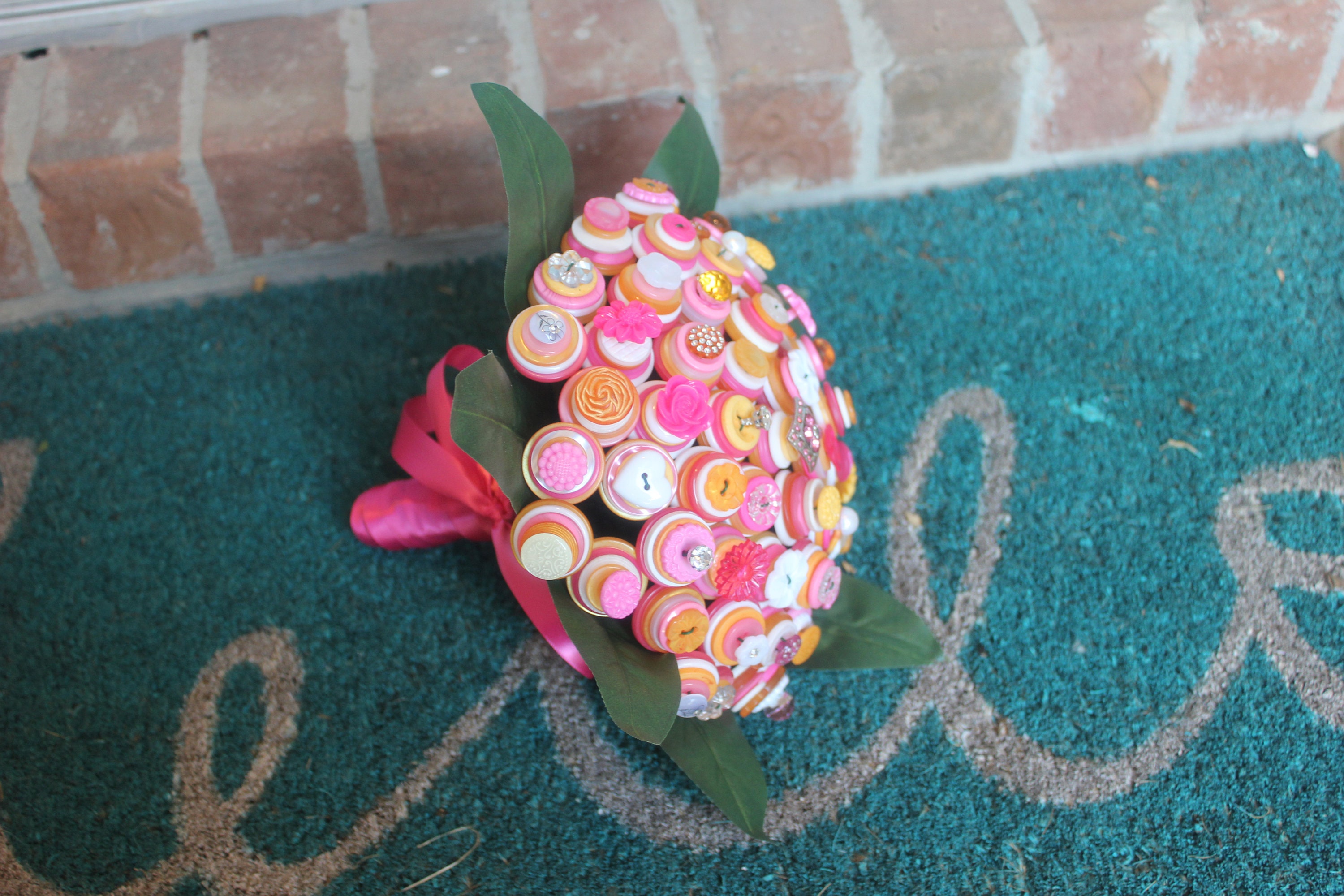 70 Stem Button Bouquet - Etsy