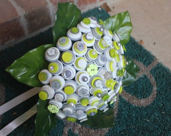 70 Stem Button Bouquet - Etsy
