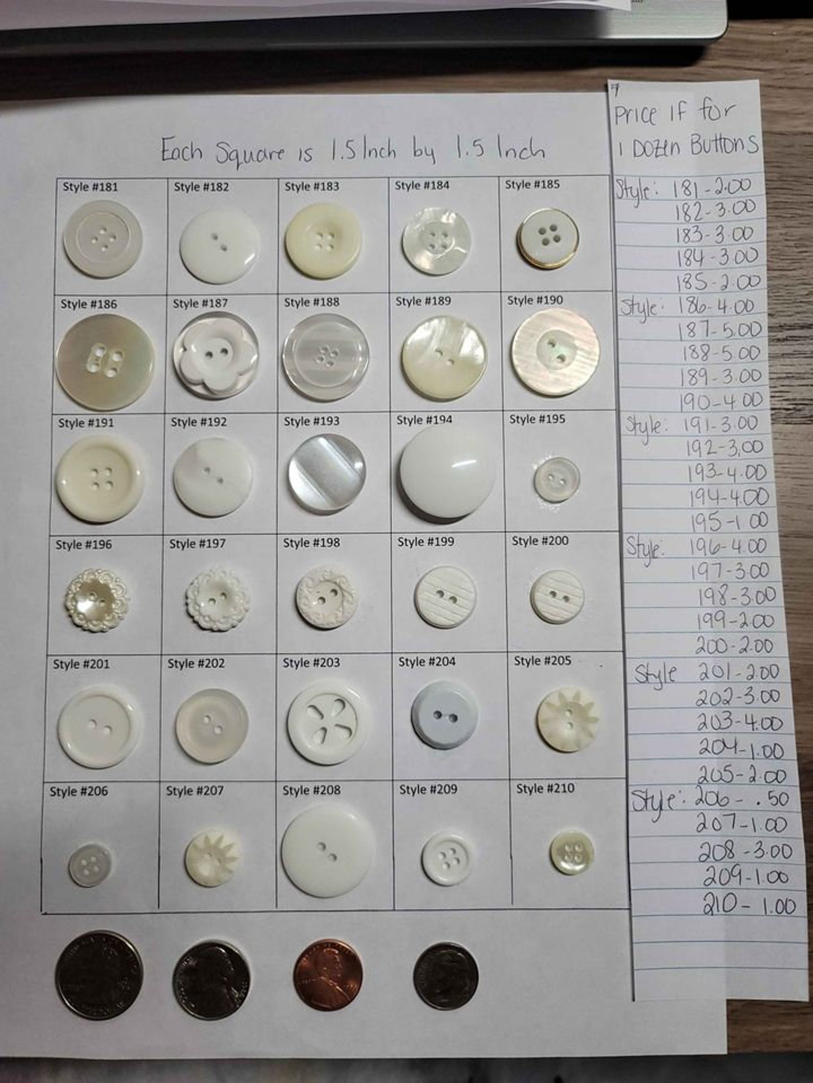 Variety of Buttons Sold by the Dozen - Etsy