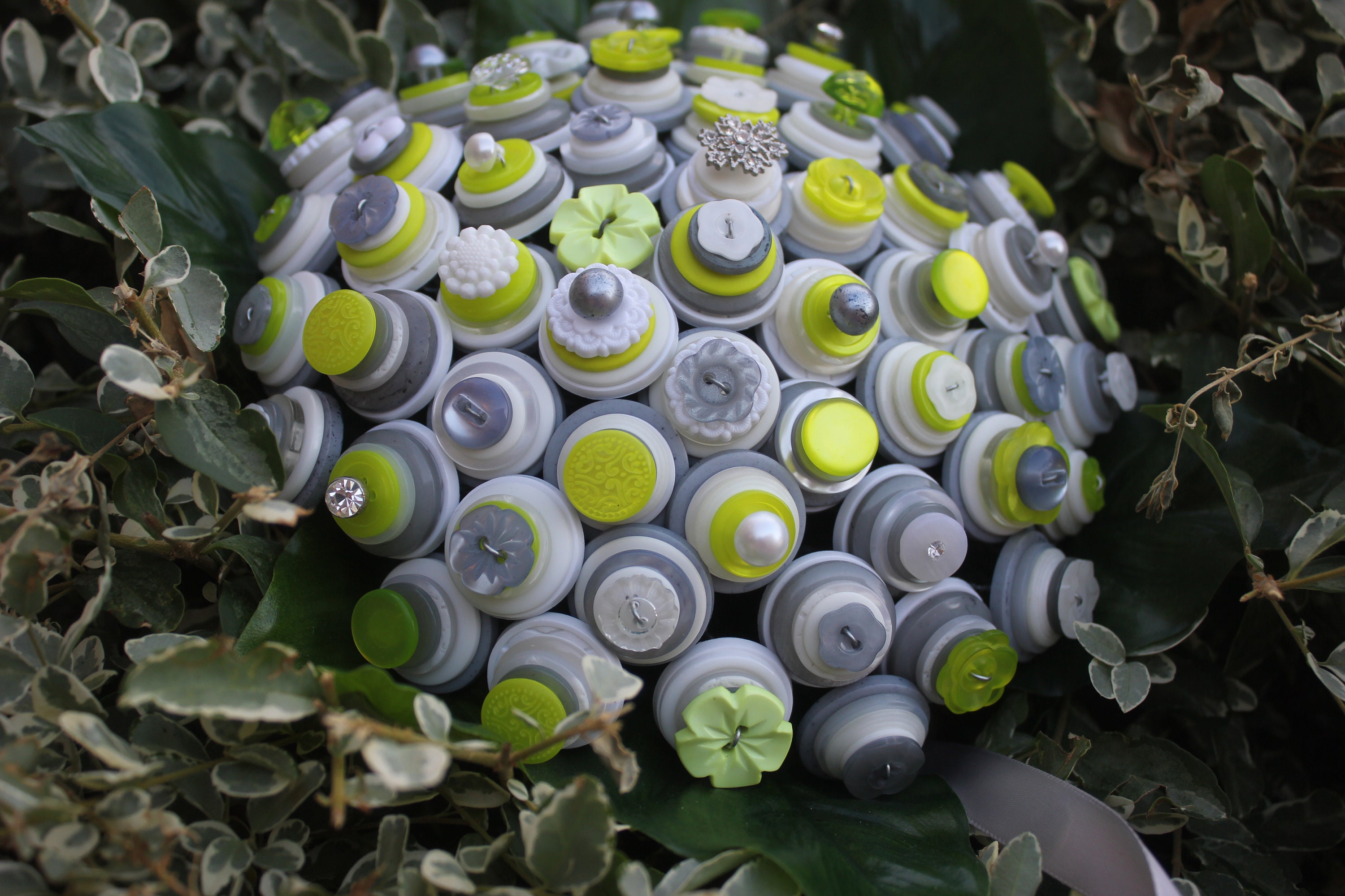 70 Stem Button Bouquet - Etsy