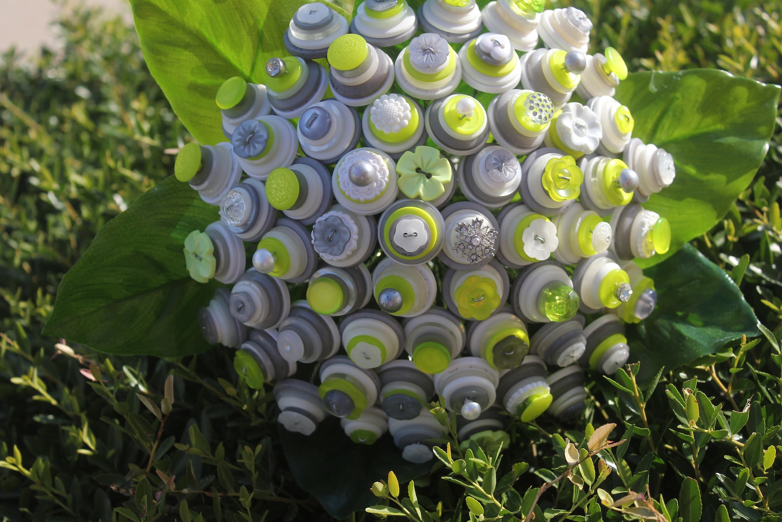 70 Stem Button Bouquet - Etsy