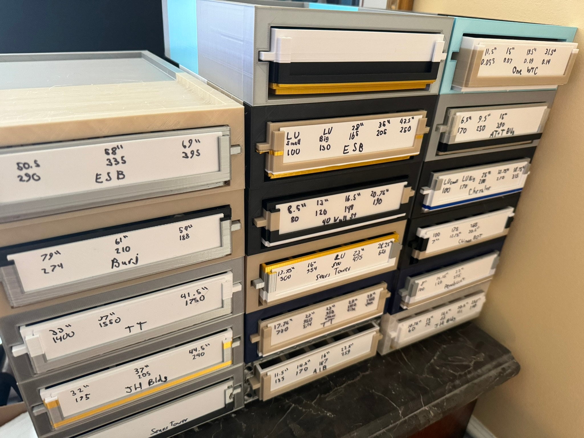 Multipurpose Stackable 3D Printed Storage Bins With Dividers and ...