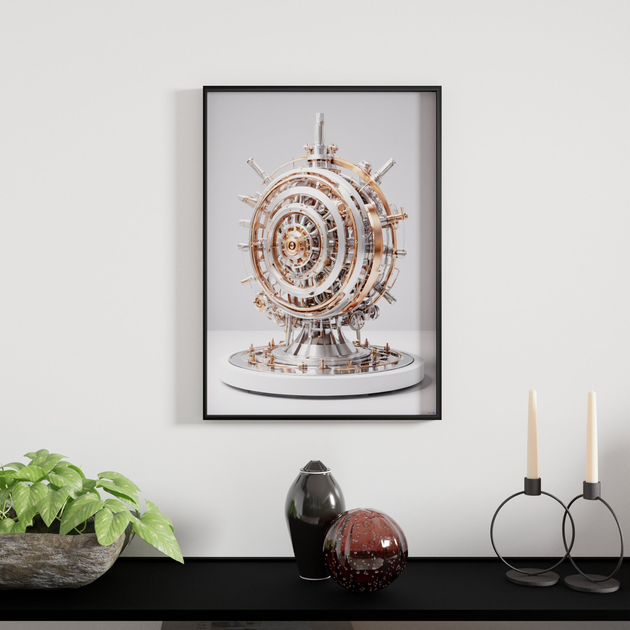 Machinarium 7: Imaginific Machine Digital Art Print Retro Sci-fi ...