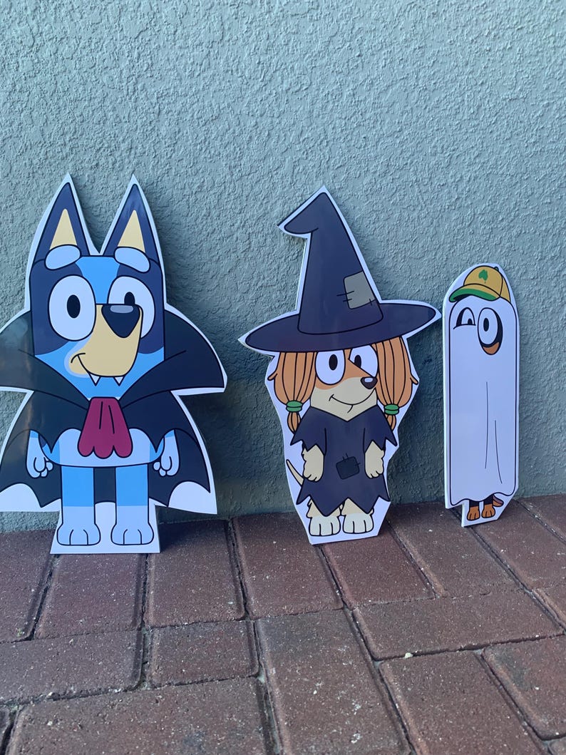 Bluey Halloween Props, Bluey Decorations, Bluey Cutouts, Bluey ...