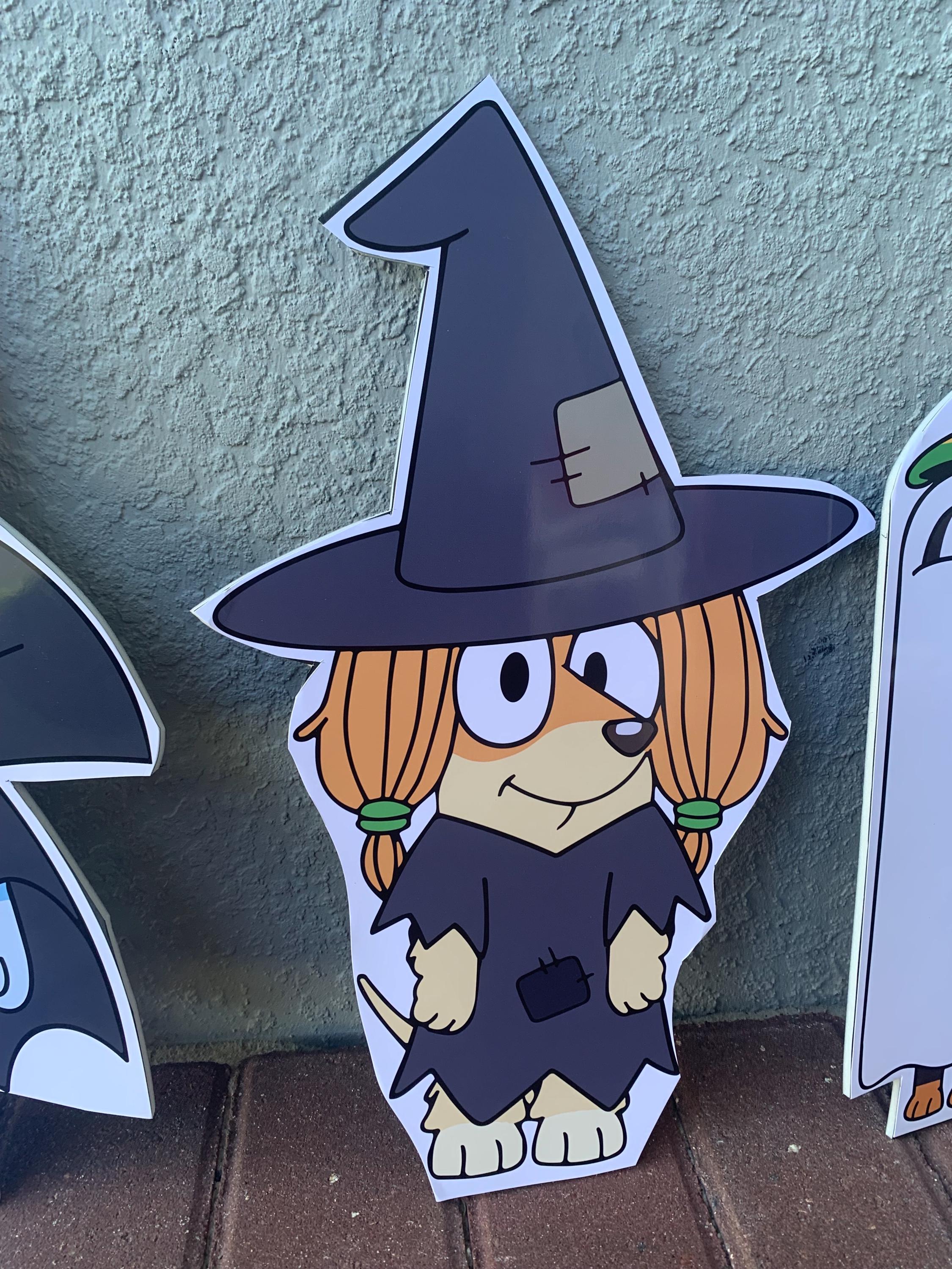 Bluey Halloween Props, Bluey Decorations, Bluey Cutouts, Bluey ...