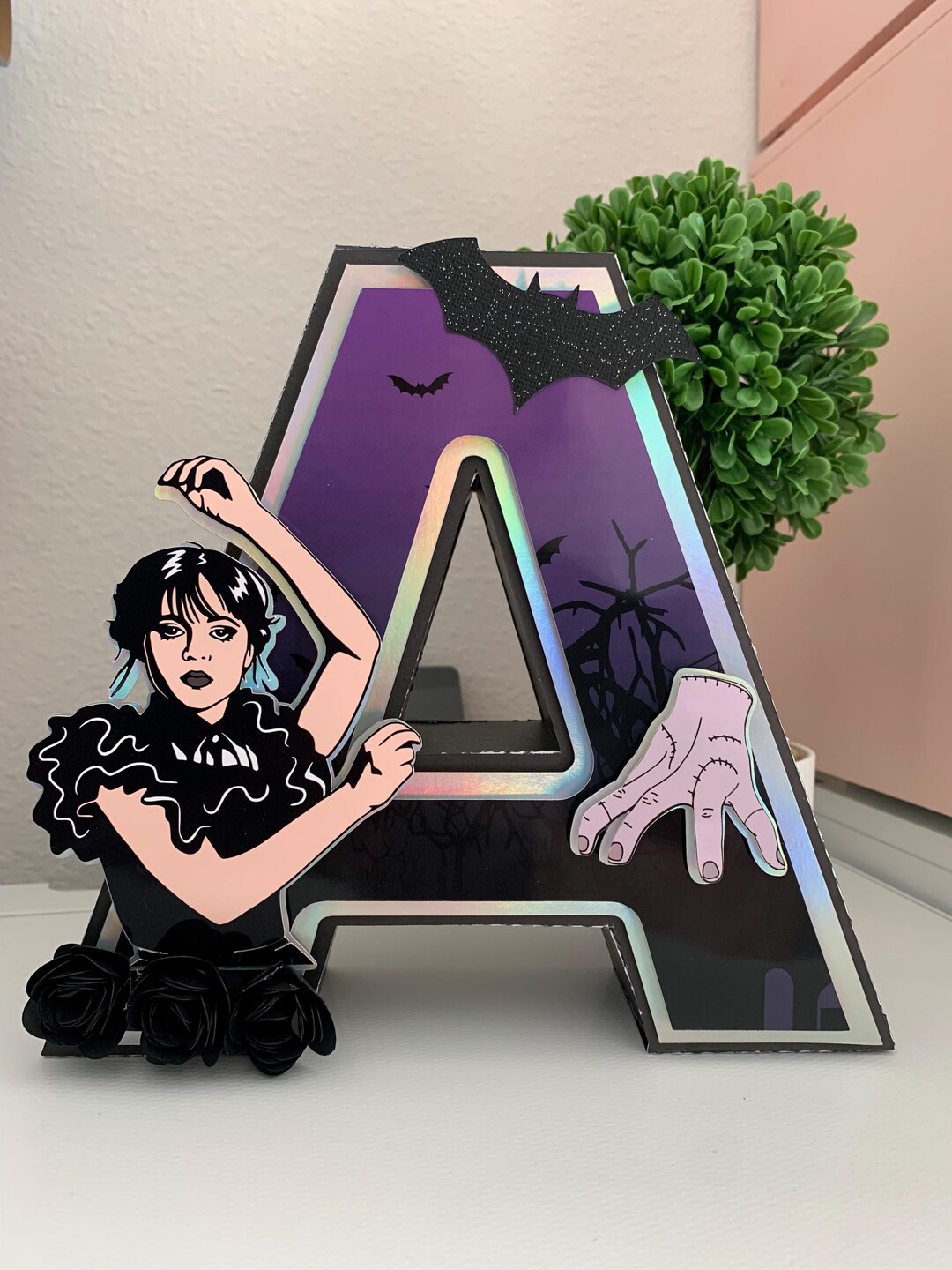 Wednesday 3D Letter or Number, Wednesday Addams Decor, Wednesday Addams ...