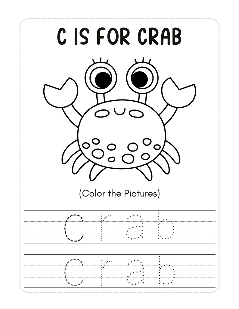 136 Pages Printable, ABC Color & Trace: Learning to Trace Kids Activity ...