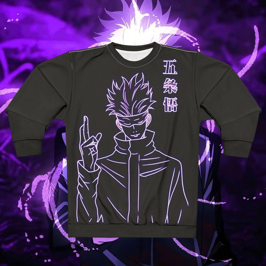 Gojo Satoru Sweatshirt Jujutsu Kaisen Anime Style Sweatshirt ...