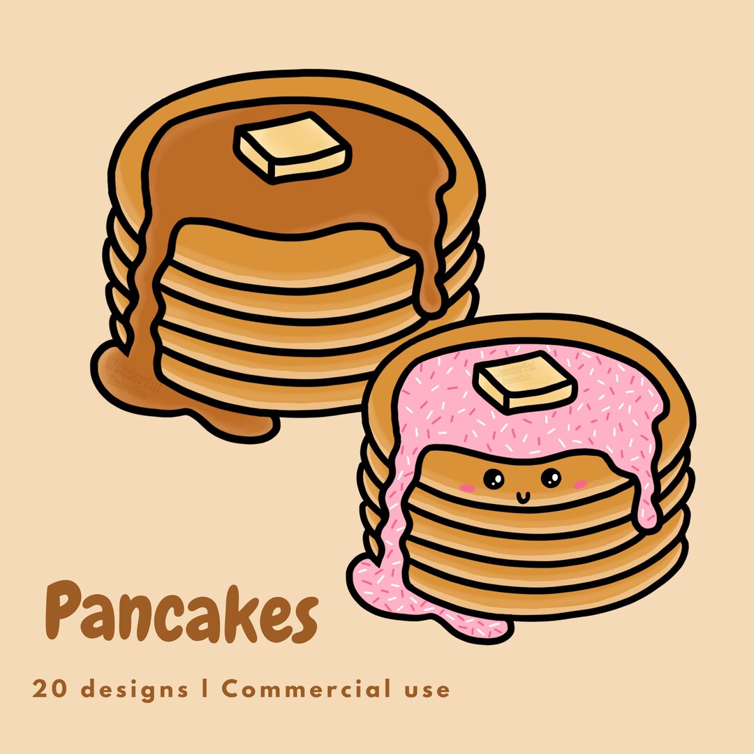 Pancakes Bundle Clipart, Pancakes Svg, Pancakes Png, Food Clipart ...