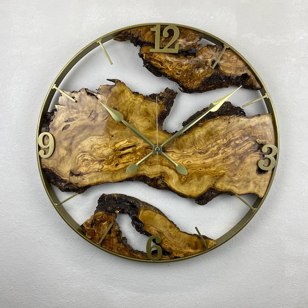 Live Edge Clock - Etsy Canada