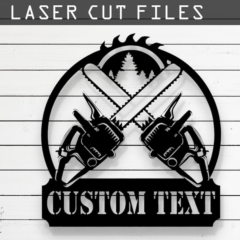 Chainsaw Logger Sign - Etsy
