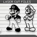 Mario Bros Super Mario Laser Cut, Vector Files– SVG, DXF, Ai, Pdf ...