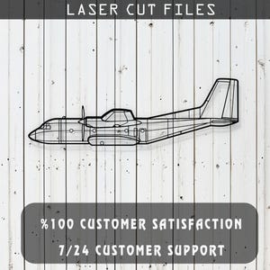 Transall C-160 Airplane Silhouette Laser Cut Vector Design SVG, DXF ...