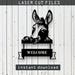 Farm Animal Donkey Welcome Sign Laser Cut Vector Design –SVG, DXF, Ai ...