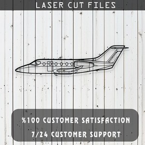 Hawker 400 Airplane Silhouette Laser Cut Vector – SVG, DXF, Ai, Pdf ...
