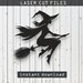 Halloween Witch Laser Cut Vector Design – SVG, DXF, Ai, Pdf Files for ...