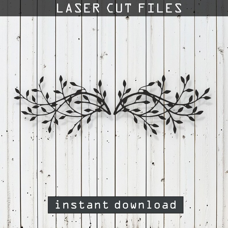 Decorative Tree Branch Laser Cut Vector Design – SVG, DXF, Ai, Pdf ...