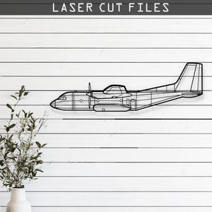 Transall C-160 Airplane Silhouette Laser Cut Vector Design SVG, DXF ...