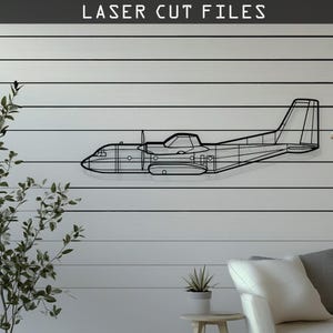 Transall C-160 Airplane Silhouette Laser Cut Vector Design SVG, DXF ...