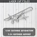 Super Cub Flugzeug Silhouette Laser geschnitten Vektor-Design SVG, DXF ...