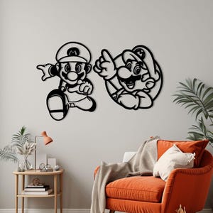 Decorative Super Mario Laser Cut Vector Design– SVG, DXF, Ai, Pdf ...