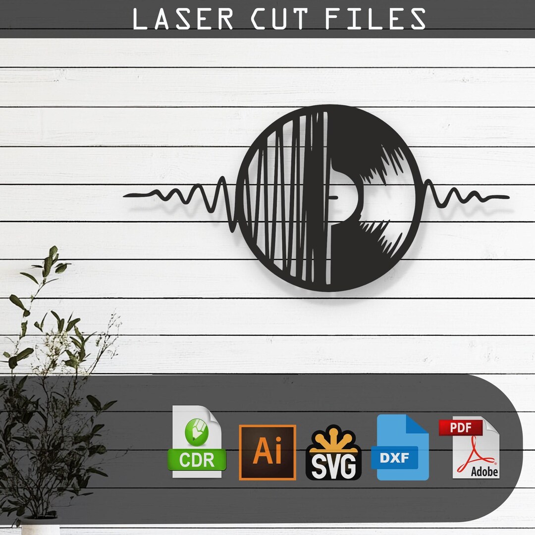 Music Laser Cut SVG/DXF File | Metal Art Wall Art, Engraving Decal ...