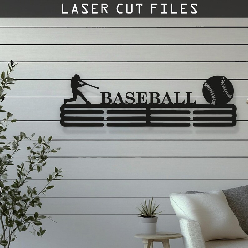 Customizable Baseball Medal Hanger SVG Laser Cut File – Glowforge ...