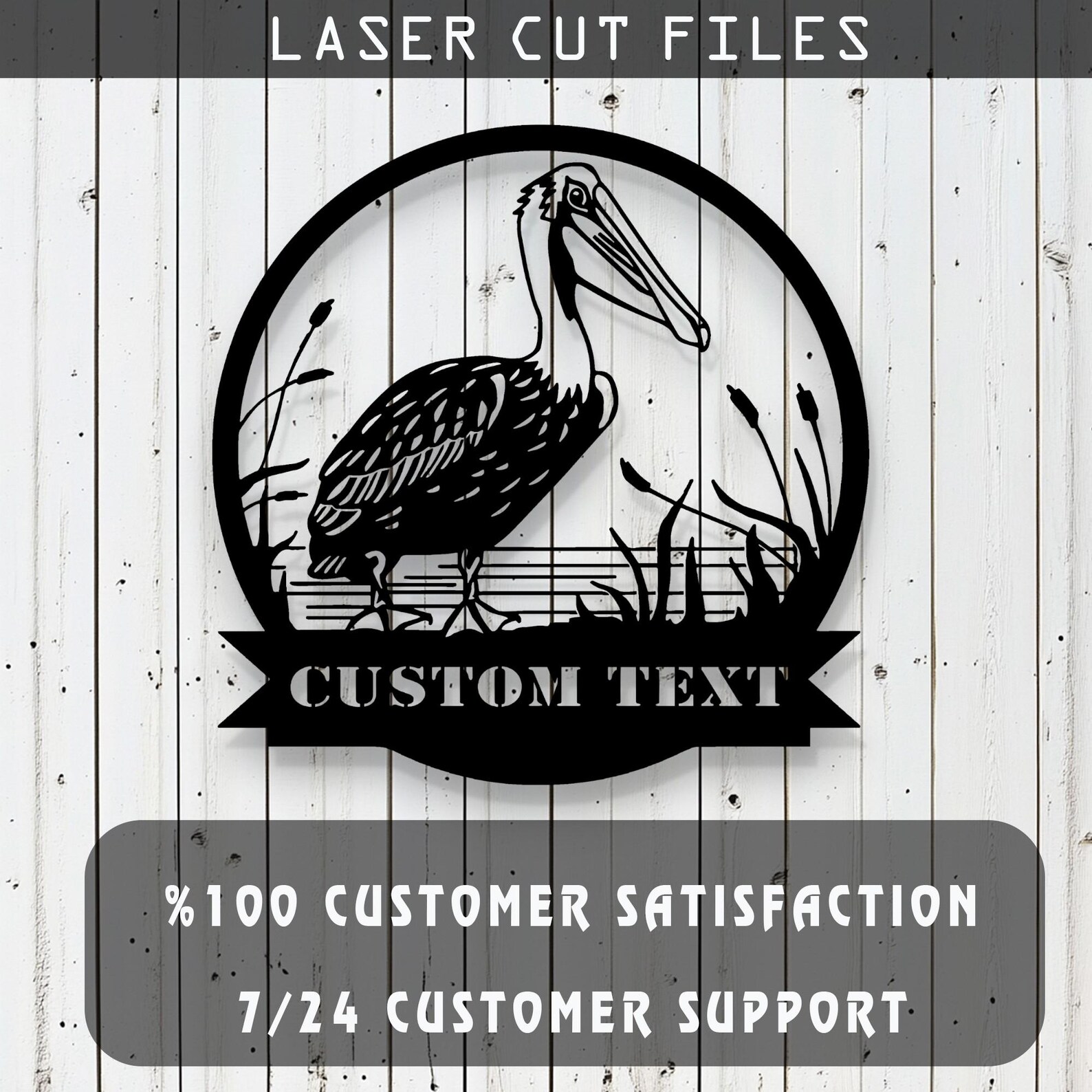 Customizable Pelikan Silhouette – Laser Cut File for Glowforge, Cricut ...