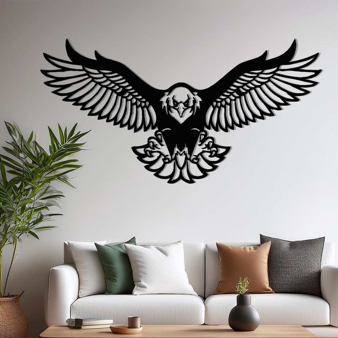 Decorative Eagle Laser Cut Vector Design SVG, DXF, Ai, Pdf Files ...