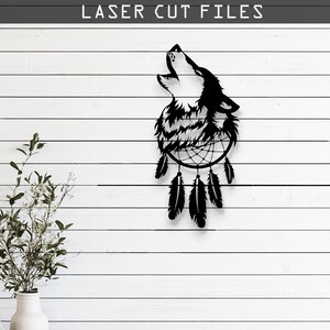 Decorative Wolf Laser Cut Vector Design – SVG, DXF, Ai, Pdf Files for ...