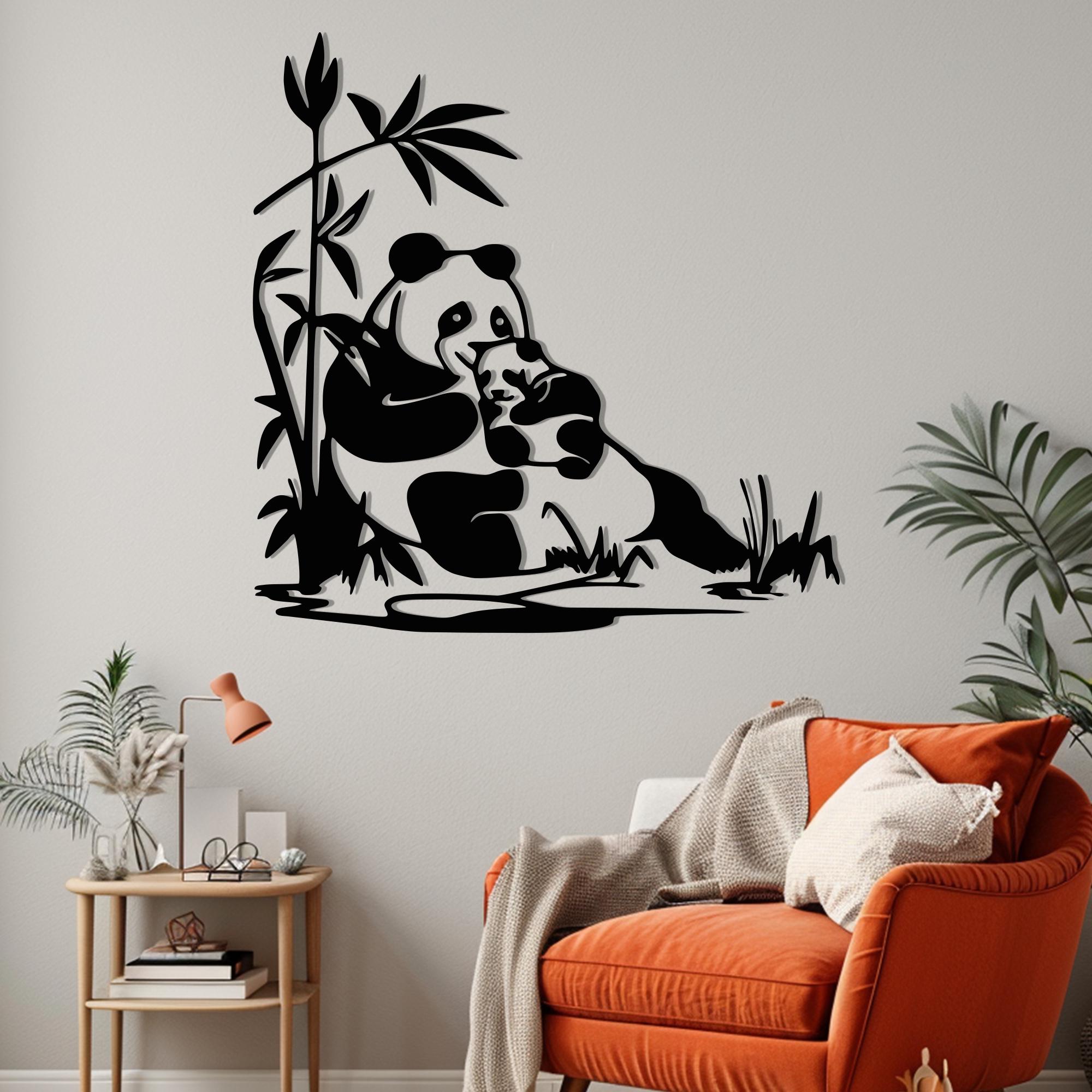 Decorative Panda Laser Cut Vector Design SVG DXF Ai Pdf Files for ...