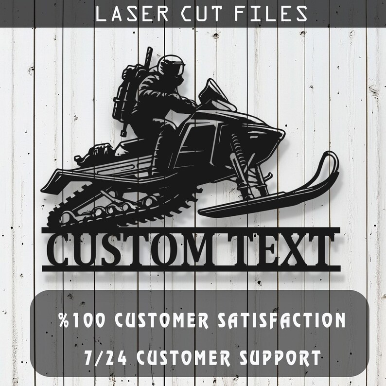 Custom Snowmobile Svg Custom Sled Name Sign, Winter Sport Laser Cut ...