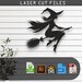 Halloween Witch Laser Cut Vector Design – SVG, DXF, Ai, Pdf Files for ...