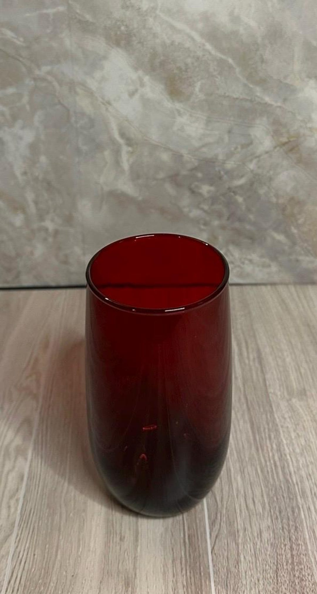 Vintage Royal Ruby Red Anchor Hocking Fire King Tumbler Glasses 1 Glass ...