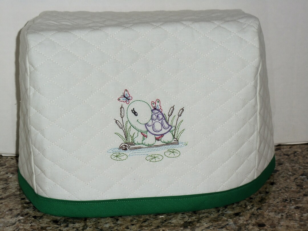 2 Slice Toaster Cover With Cute Turtle-embroirdered - Etsy