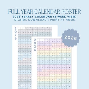 calendar wallchart